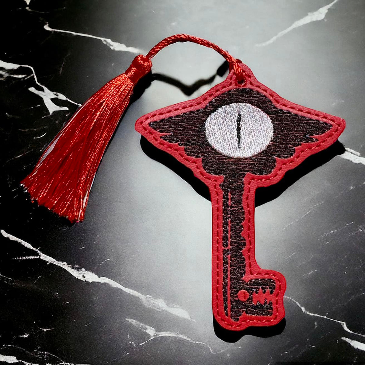 ITH Digital Embroidery Pattern for Hazbin H Key Bookmark, Key Chain, 4 ...