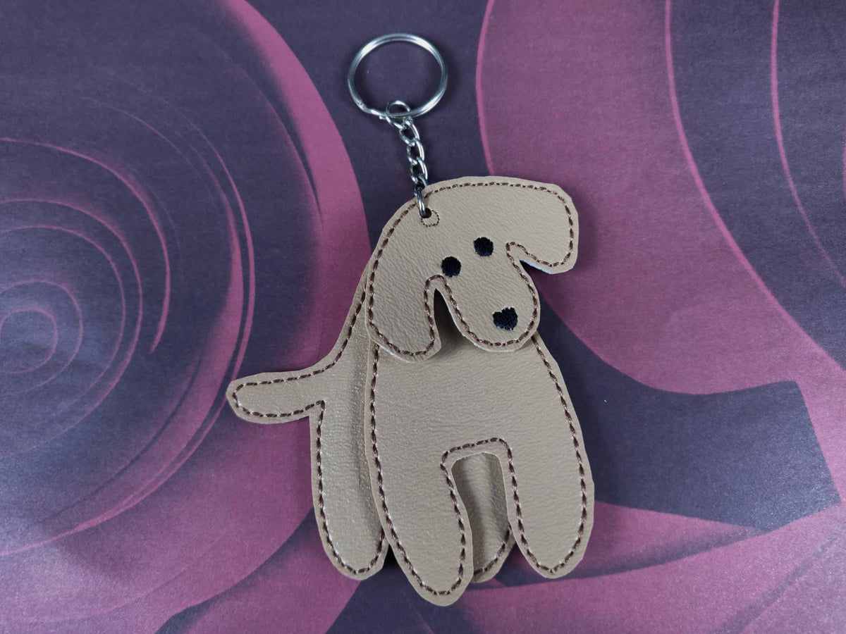 ITH Digital Embroidery Pattern for 3 Part Dog Kay Chain, 4X4 & 5X7 Hoo ...