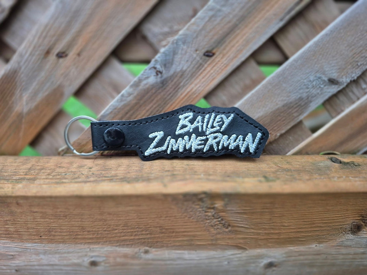 ITH Digital Embroidery Pattern for Bailey Zimmerman Snap Tab / Keychai ...