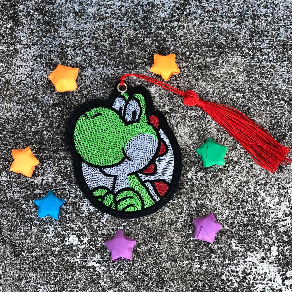 ITH Digital Embroidery Pattern for Yoshi Bookmark 4X4 Hoop – Bad Bobbin