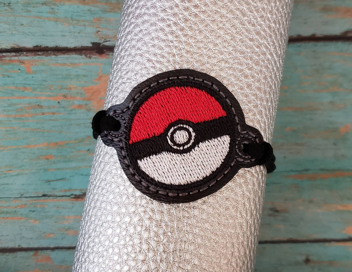 ITH Digital Embroidery Pattern for Bracelet Charm Poke Ball, 2X2 Hoop ...