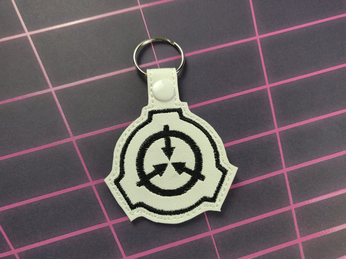 ITH Digital Embroidery Pattern for SCP Foundation Snap Tab / Key Chain ...
