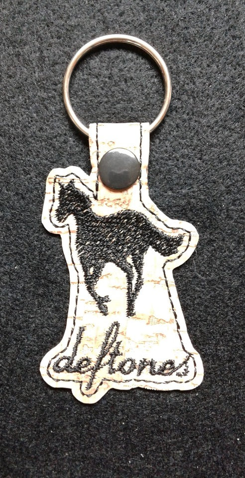 ITH Digital Embroidery Pattern For Deftones Snap Tab / Key Chain, 4X4 ...