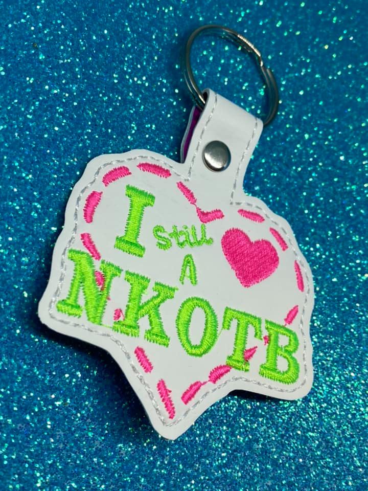 ITH Digital Embroidery Pattern for I Still Heart NKOTB SNap Tab / Key ...