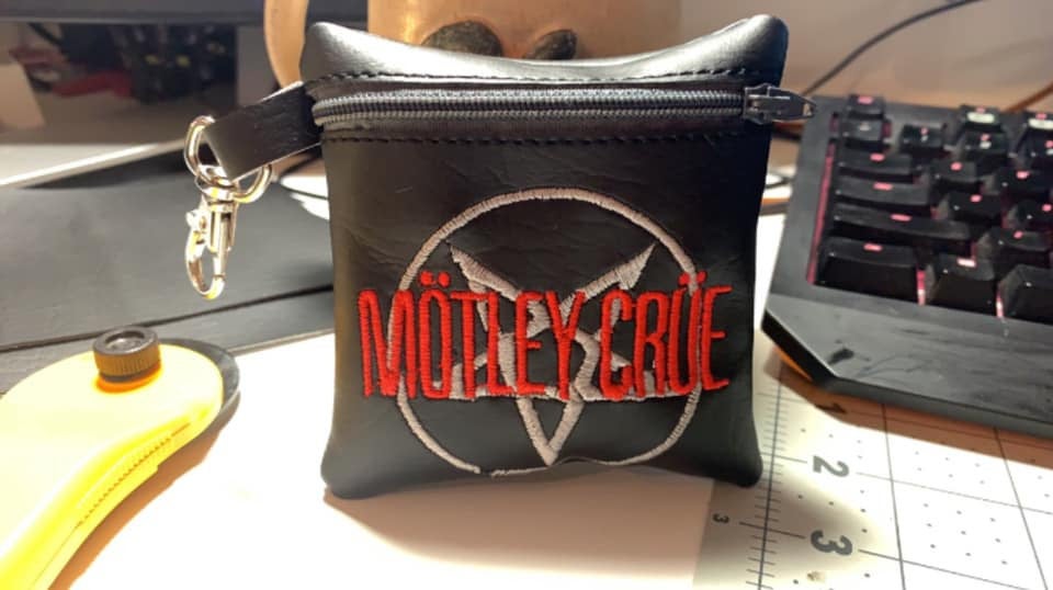 ITH Digital Embroidery Pattern for Motley Crue Zip Bag, 4x4 hoop – Bad ...